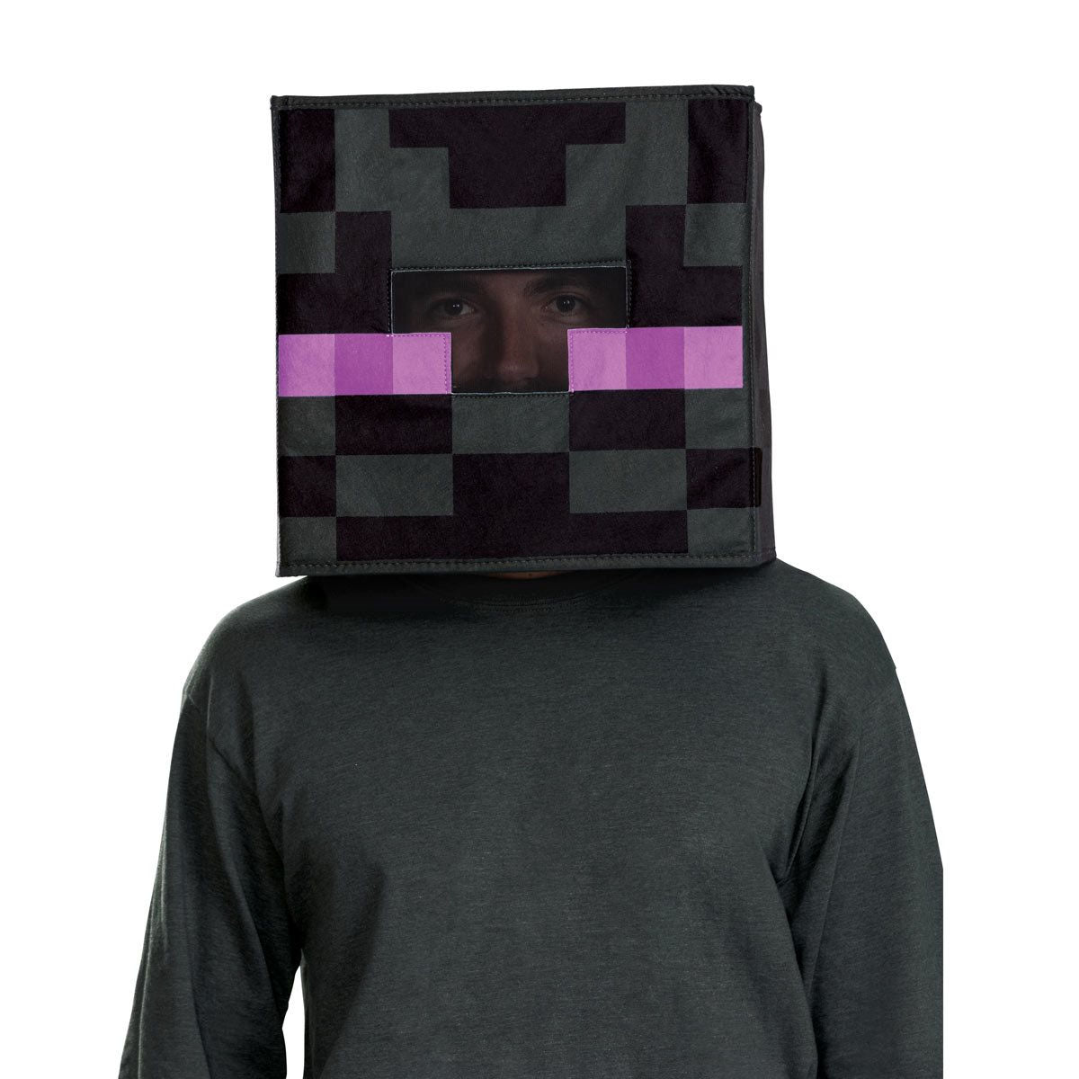 Minecraft Enderman Block Head Costume Roleplay Mask – Insert Coin Toys