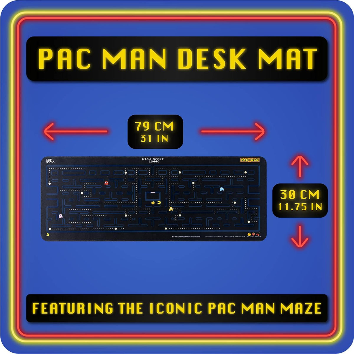 PAC-MAN Desk Mat – Insert Coin Toys