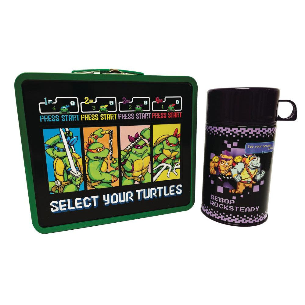 Teenage Mutant Ninja Turtles Arcade Tin Lunch Box with Thermos – Insert ...