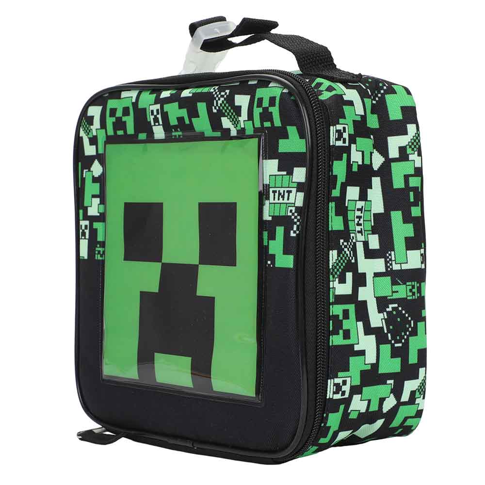 Minecraft Creeper Insulated Lunch Box – Insert Coin Toys