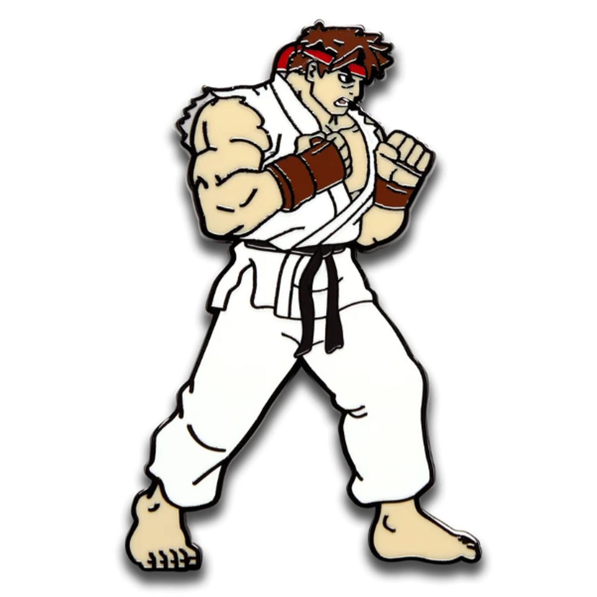 Street Fighter Ryu Augmented Reality Enamel Pin – Insert Coin Toys