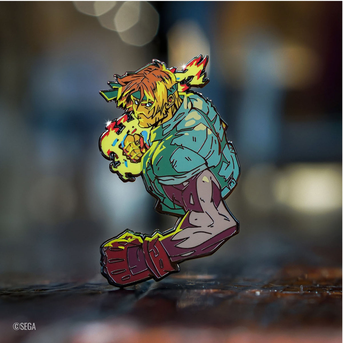 Streets of Rage 4 Axel Stone Luxury Enamel Pin – Insert Coin Toys
