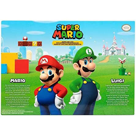 Super Mario and Luigi Figures with Interactive Background – Insert Coin ...