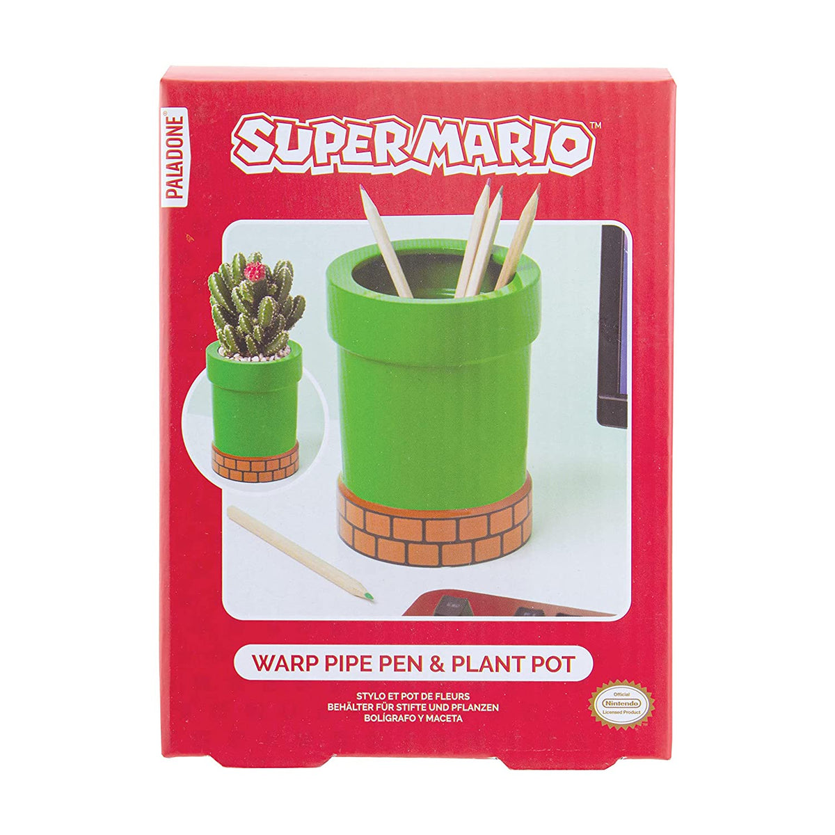 Super Mario Warp Pipe Plant and Pen Pot – Insert Coin Toys