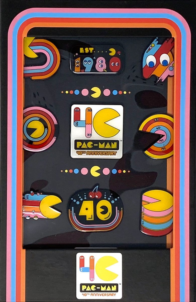 PAC-MAN 40th Anniversary Pin Badge Set – Insert Coin Toys
