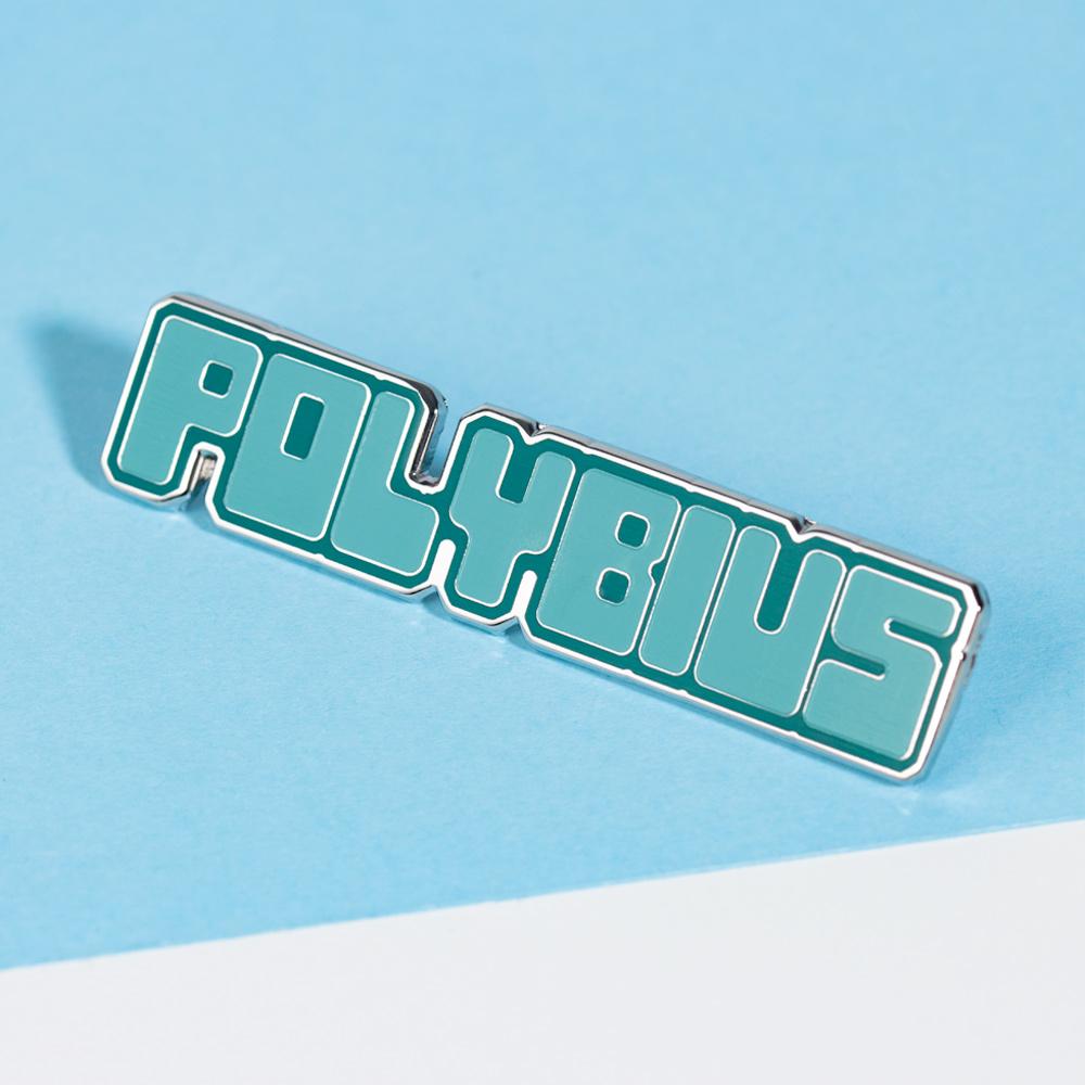 Polybius Logo Enamel Pin – Insert Coin Toys