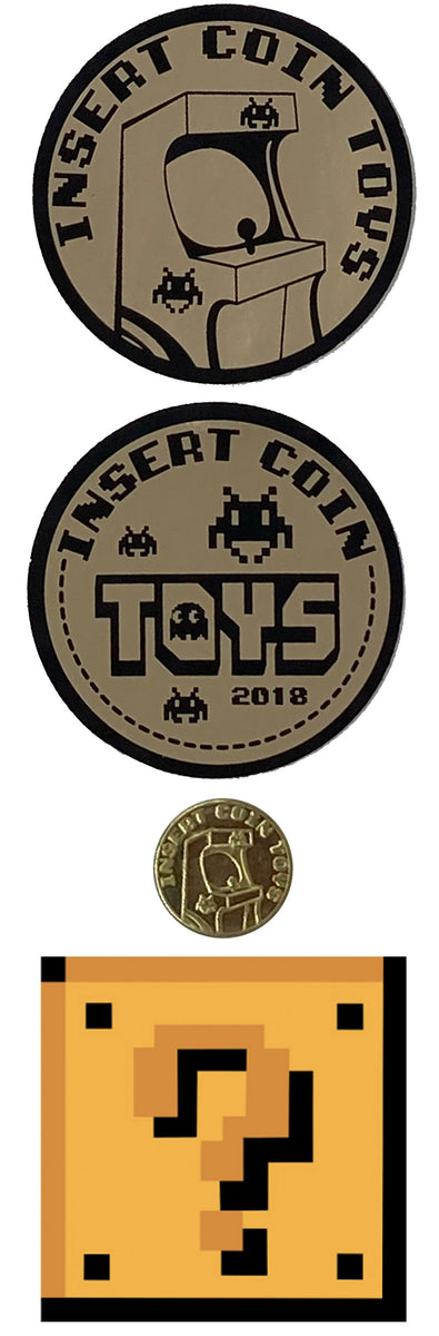 Arcade Token Mystery Sticker Pack – Insert Coin Toys