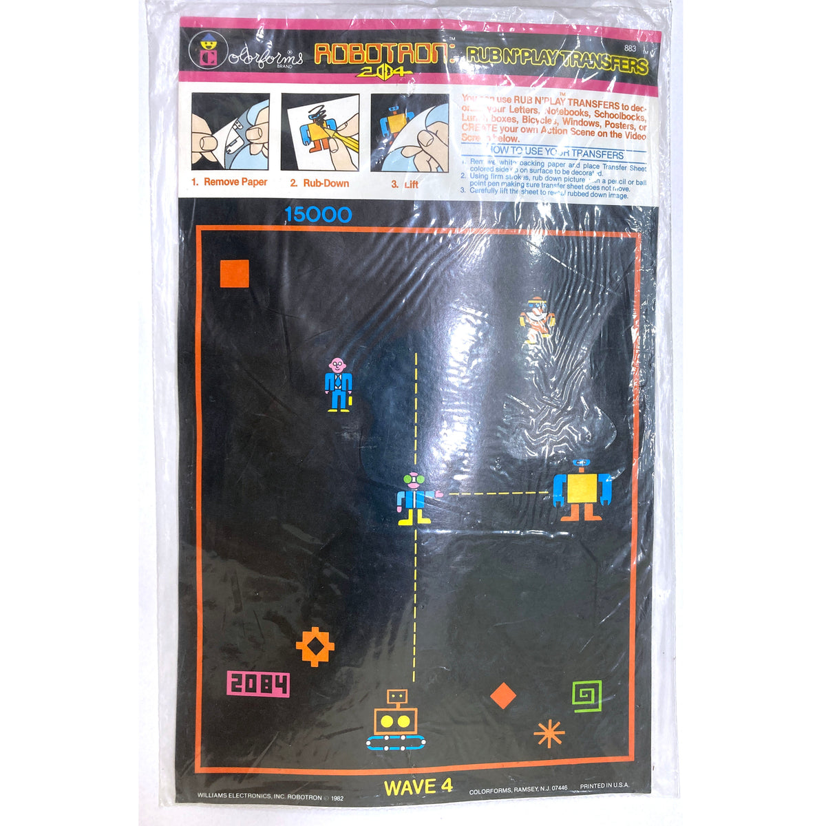 Robotron 2084 Rub n' Play Transfers – Insert Coin Toys